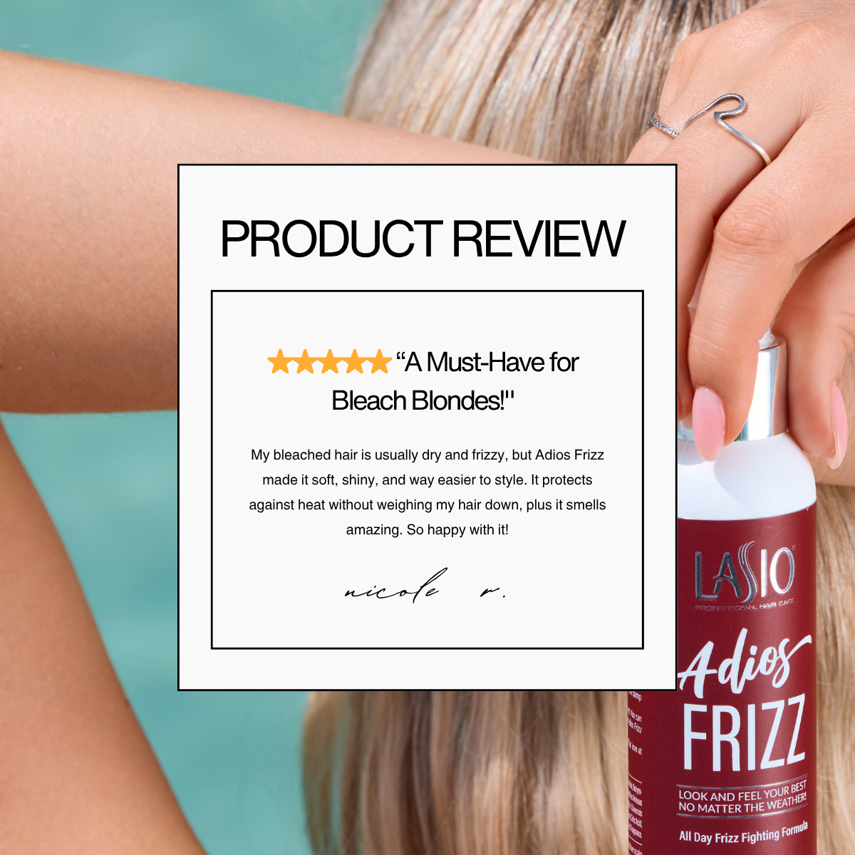 Adios Frizz | Heat Protectant Styling Spray – Lasio Professional Hair Care